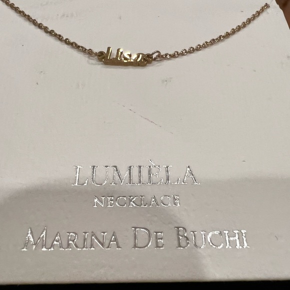 Jewelry | In Sealed Package Gold Tone Lisa Necklace Petite Name On Gold ...